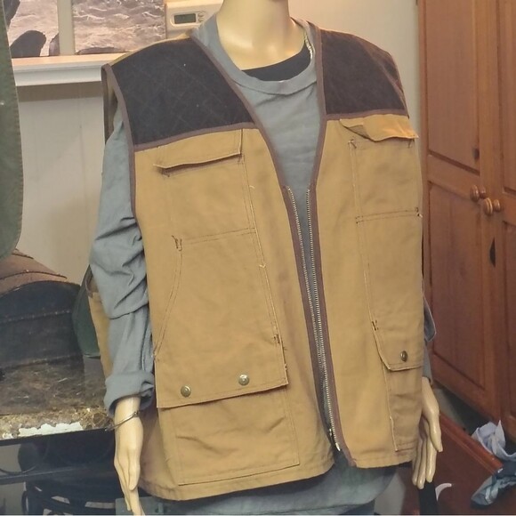 Key | Jackets & Coats | Key Duck Canvas Hunting Vest Corduroy Shoulder ...